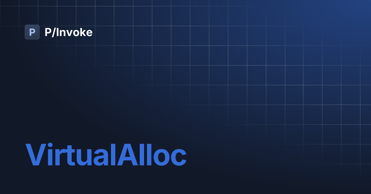 VirtualAlloc | P/Invoke